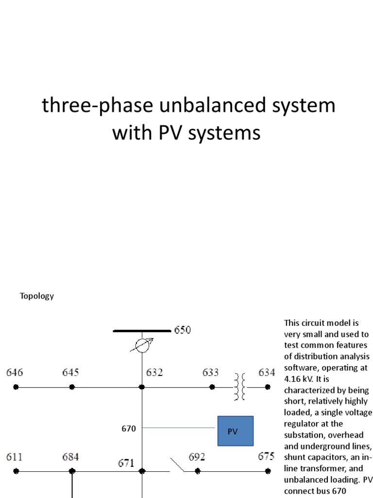 Three-Phase Unbalanced System With PV Systems | PDF | Force | Electronics