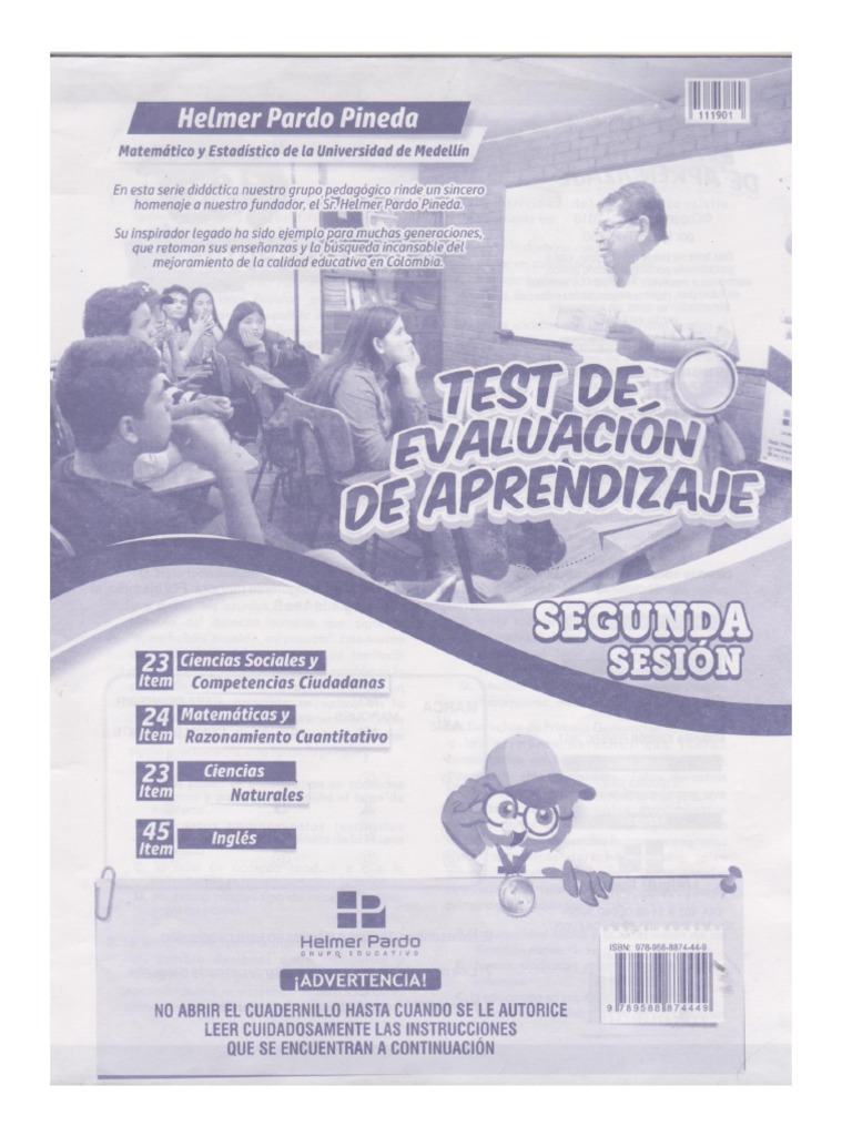 Cuadernillo Helmer Pardo Segunda Sesion | PDF