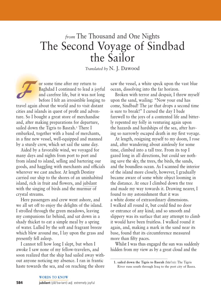 The Second Journey of Sinbad | PDF