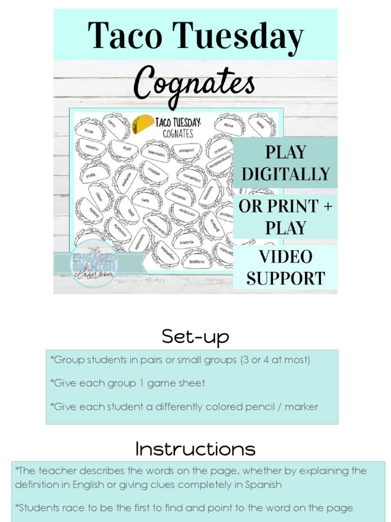 ESC Member Taco Tuesday Cognates | PDF | Digital Millennium Copyright ...