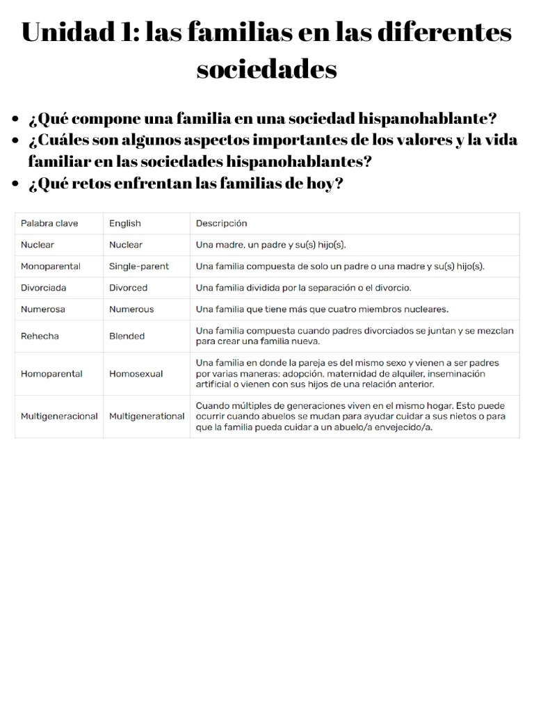 Familias y valores en sociedades hispanas | PDF