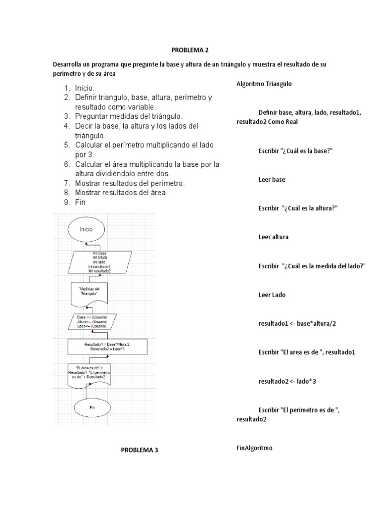 Pseudocodigo | PDF | Triángulo | Matemáticas