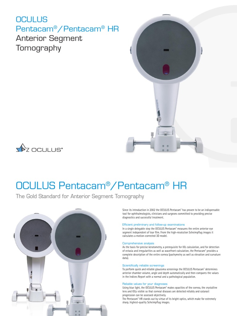 Oculus Pentacam Pentacam HR Ilovepdf Compressed | PDF | Cornea | Vision