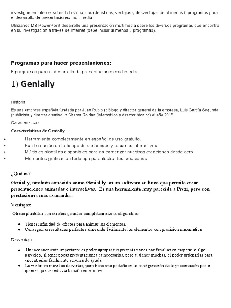 Los 5 Mejores Programas para Edtitar Presentaciones | PDF | Microsoft PowerPoint | Multimedia