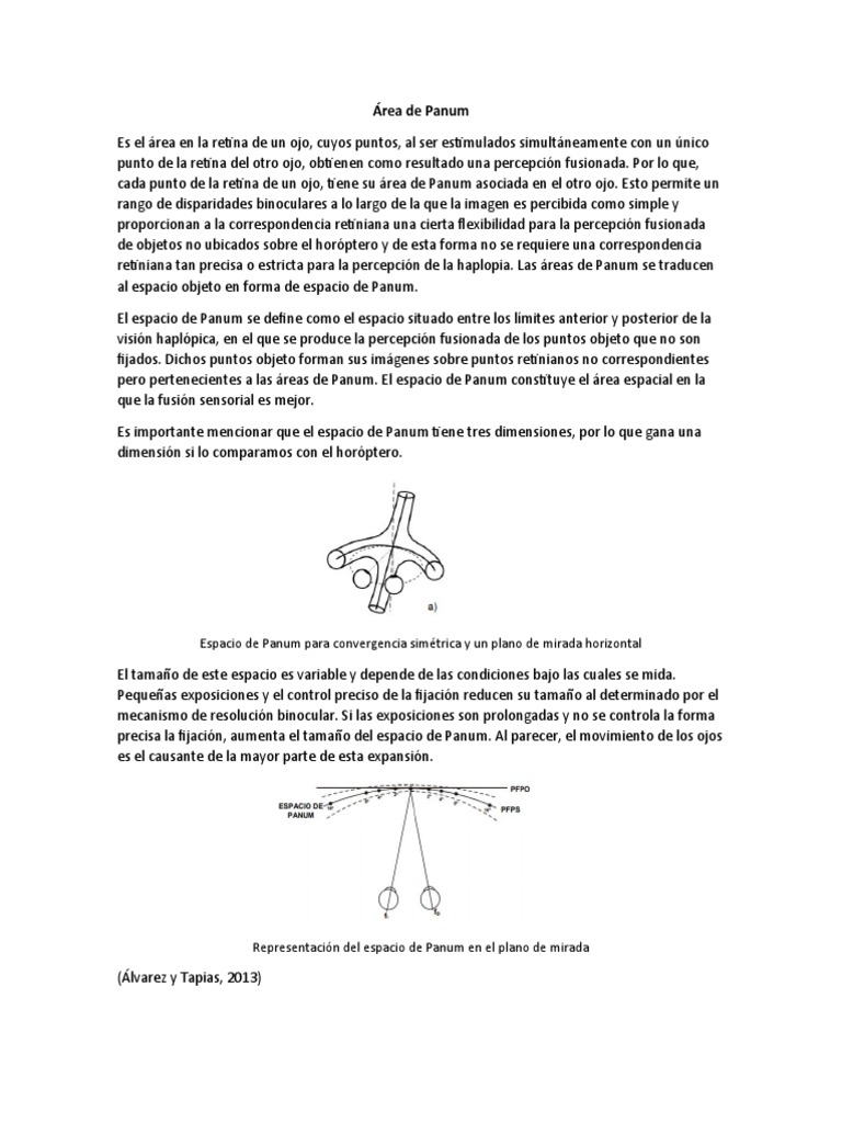 Área de Panum | PDF | Percepción | Percepción visual