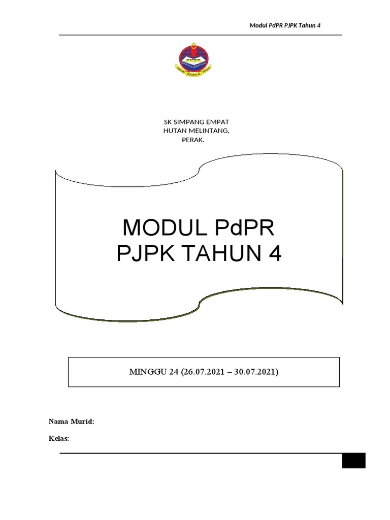 MODUL PJPK T4 Minggu 24 | PDF