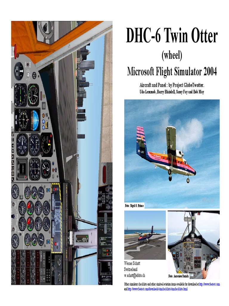 FS2004 DHC-6 Twin Otter | PDF | Takeoff | Flap (Aeronautics)