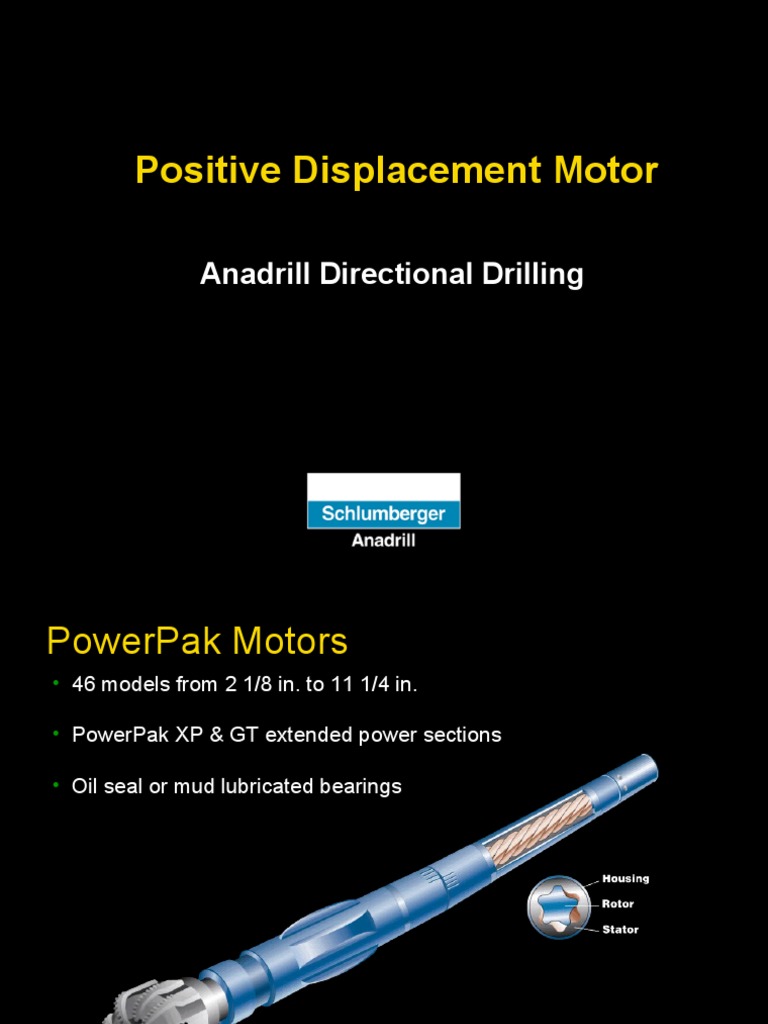 Positive Displacement Motor: Anadrill Directional Drilling | PDF
