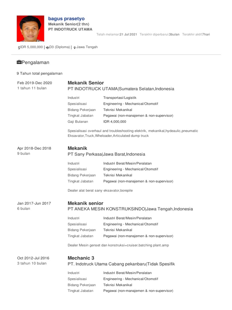 Bagus Prasetyo | PDF | Karier & Perkembangan | Bisnis