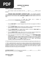 Project-Based Contract of Employment - Sample | PDF | Employment ...