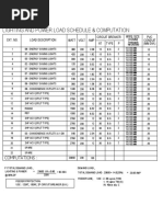 Schedule of Loads Excel | PDF | Electrical Wiring | Physical Quantities