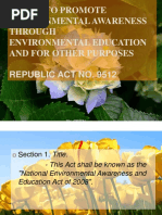 Ra 9512 - Environmental Education Act | PDF | Environmentalism ...