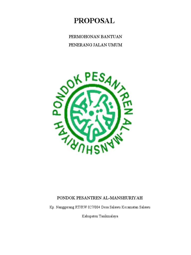 Contoh Proposal PJU | PDF