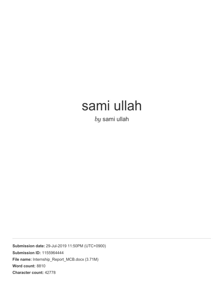 Sami Ullah | PDF
