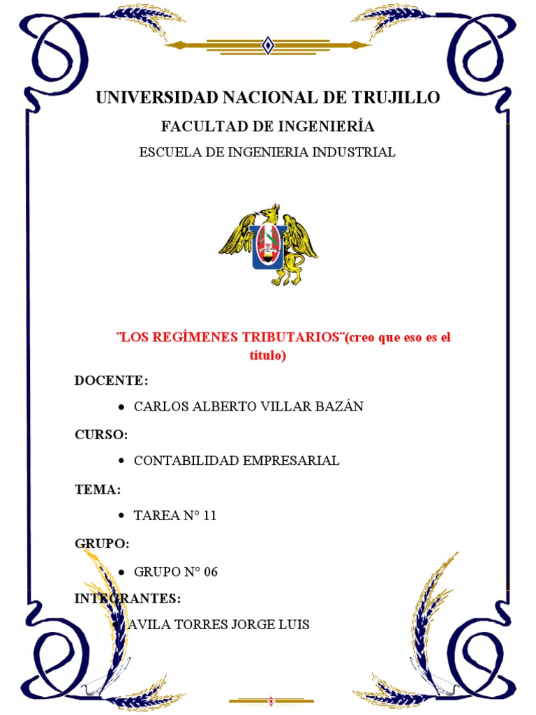 Tarea N - 11 | PDF | Contabilidad | Impuestos