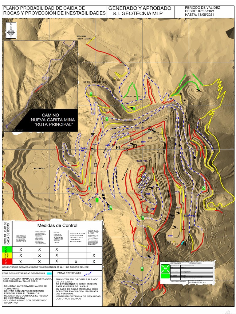 Plano de Caída de Rocas 06 - 08 - 2021 | PDF