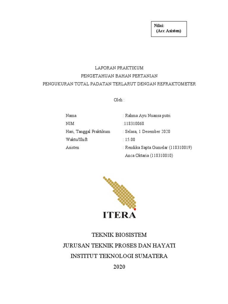 Pengukuran Total Padatan Terlarut Buah | PDF | Sains & Matematika