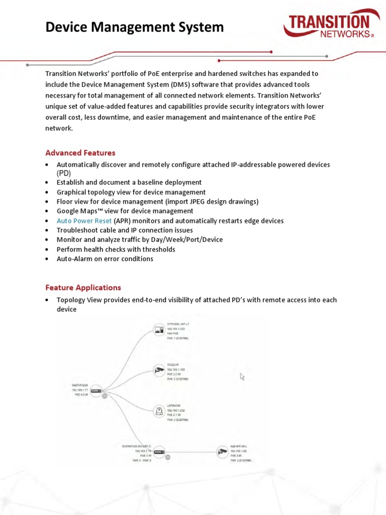 Device Management System: Advanced Features | PDF | Computer Network ...