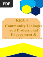 Kra 4 Community Linkages and Professional Engagement & Personal Growth and | PDF | Pedagogy ...