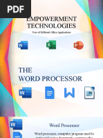 Introduction To Word Processing | PDF | Word Processor | Cursor (User Interface)