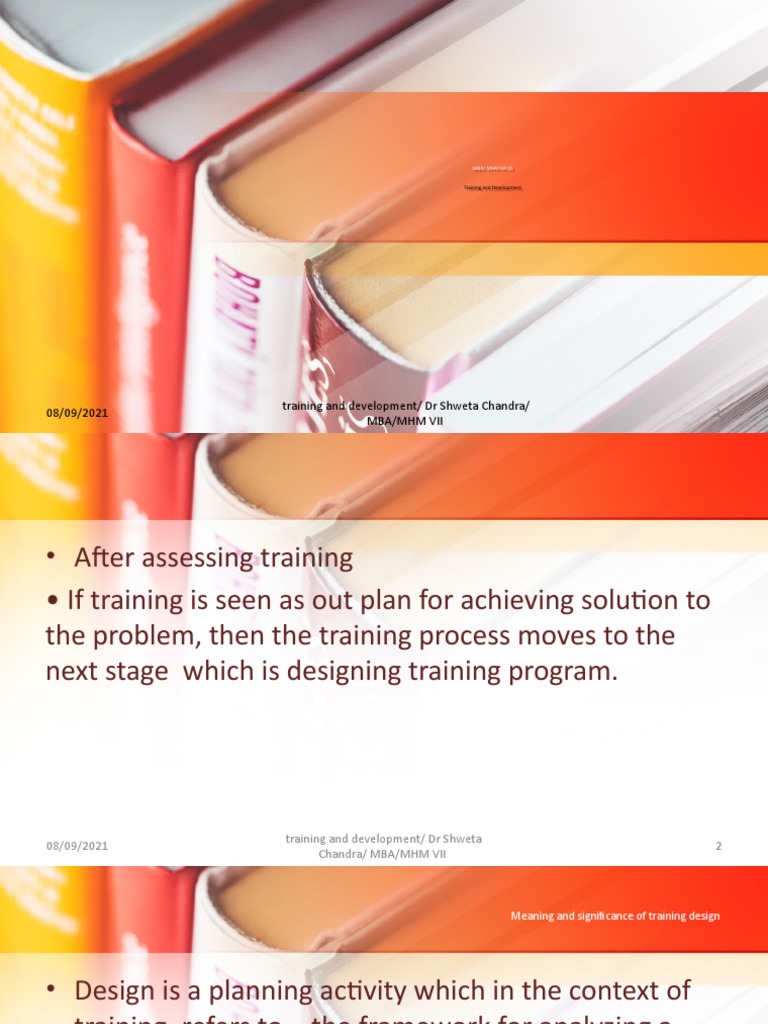 Training Design and Development | PDF | Learning | Storytelling