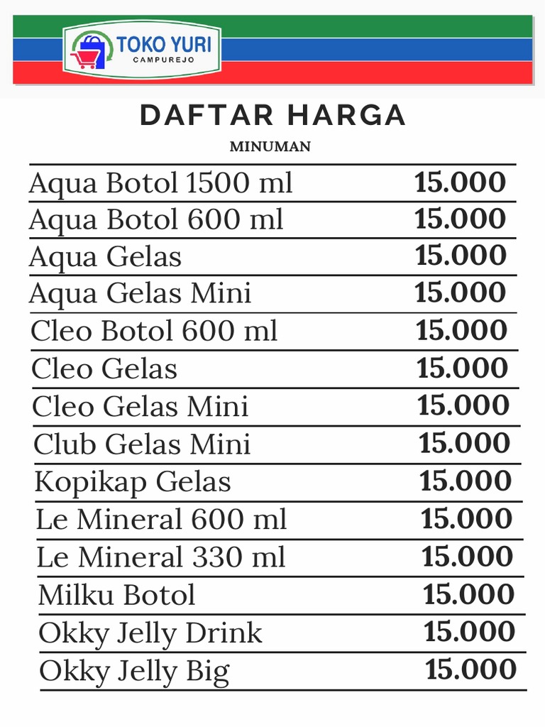 Daftar Harga Layer 1 | PDF | Memasak, Makanan, & Anggur