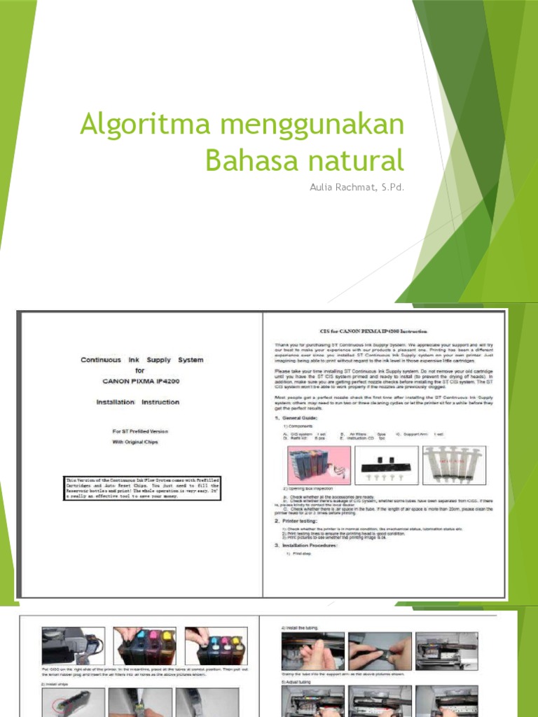 Algoritma Menggunakan Bahasa Natural | PDF | Komputer