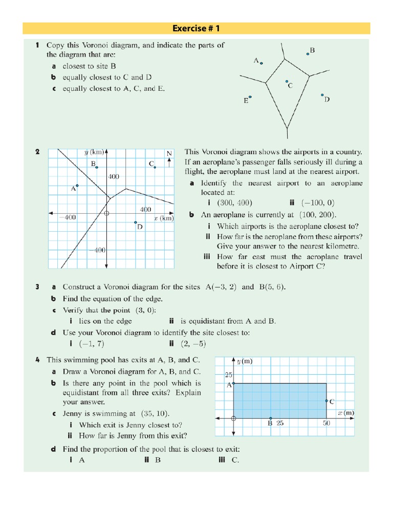 Worksheet Voronoi Diagrams | PDF