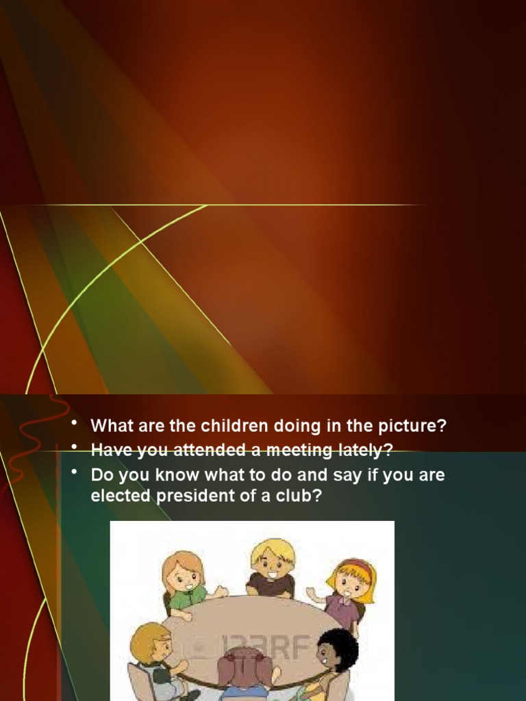 Speaking Courteous Expression in Conducting Meeting | PDF