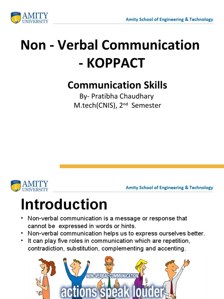 Non - Verbal Communication - Koppact | Download Free PDF | Nonverbal ...