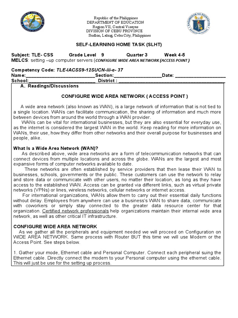 Republic of The Philippines Department of Education Region VII, Central ...