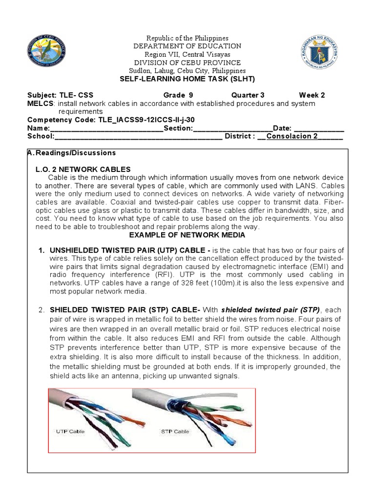 Shielded Twisted Pair (STP) | PDF | Transmission Medium | Coaxial Cable