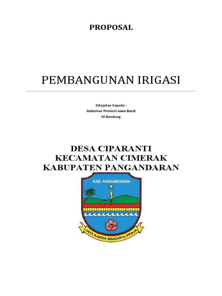 Proposal IRIGASI | PDF
