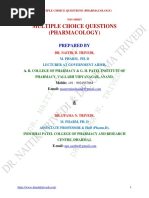 Pharmacology Question Bank PDF | PDF | Bioavailability | Drug Metabolism
