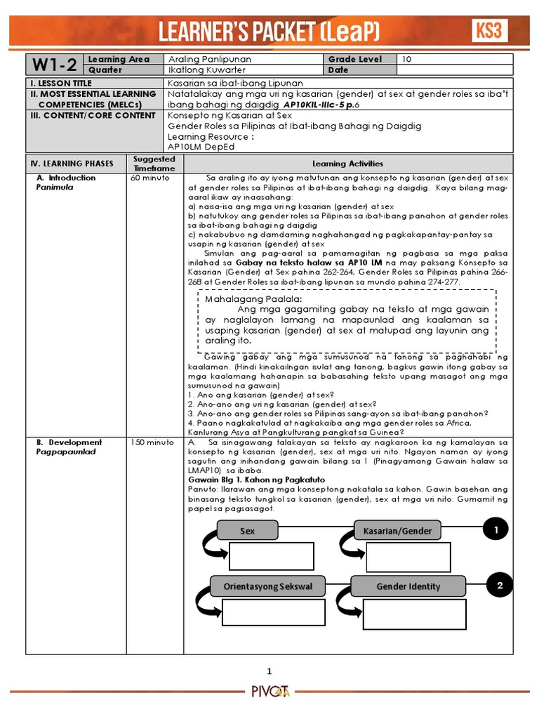 LeaP AP G10 Weeks 1 2 Q3 | PDF