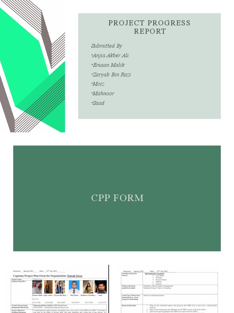 Project Progress Report-CAPSTONE | Download Free PDF | Small And Medium ...