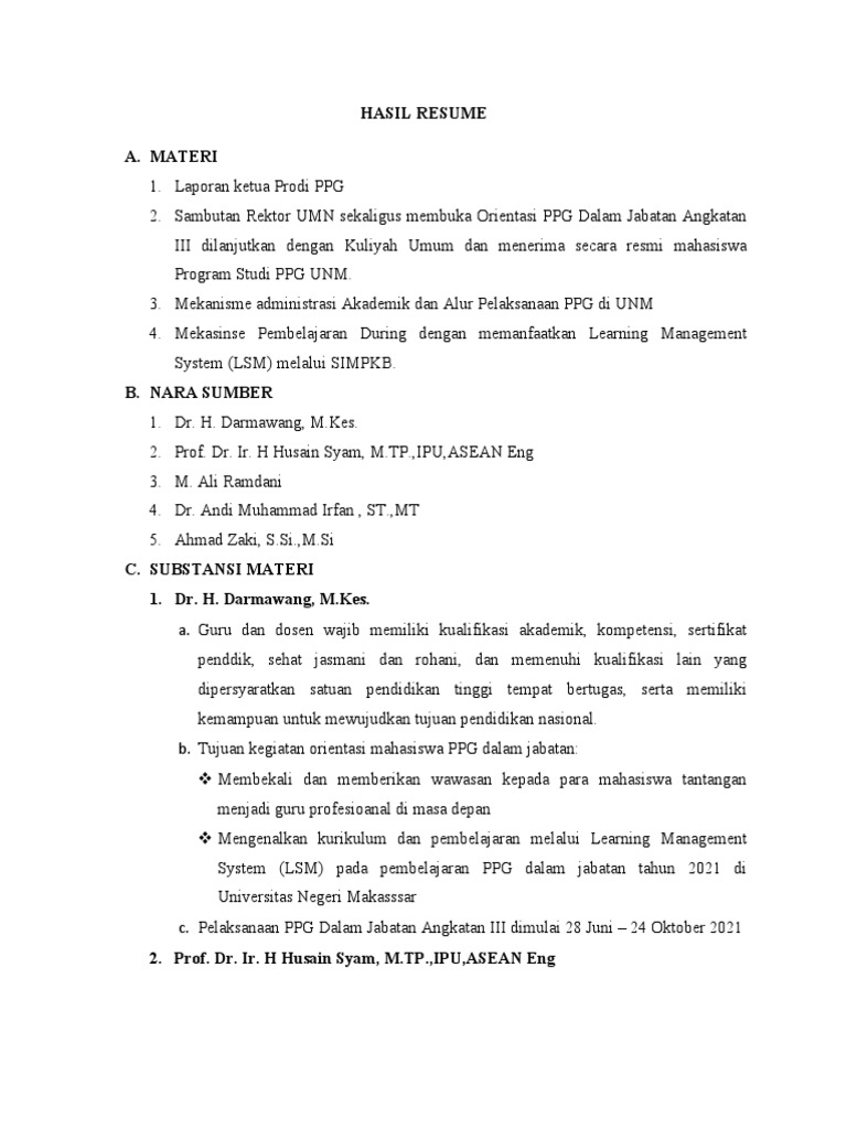 Hasil Resume | PDF
