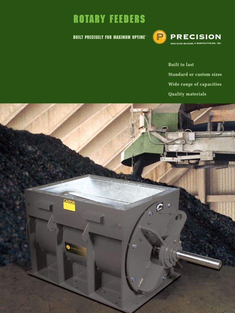 Rotary Feeders: Precision | PDF | Bearing (Mechanical) | Knife