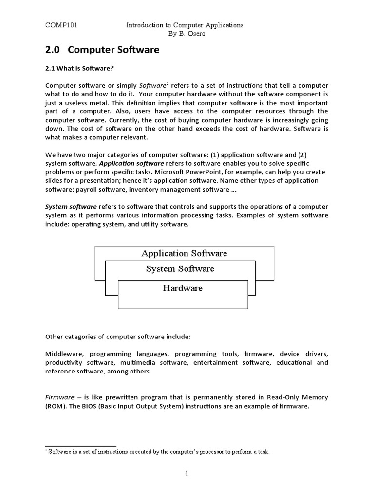 2 - Computer Software | PDF | Operating System | Software