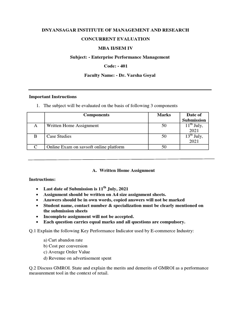 EPM Assignment 2021 All | PDF | Net Present Value | Internal Rate Of Return