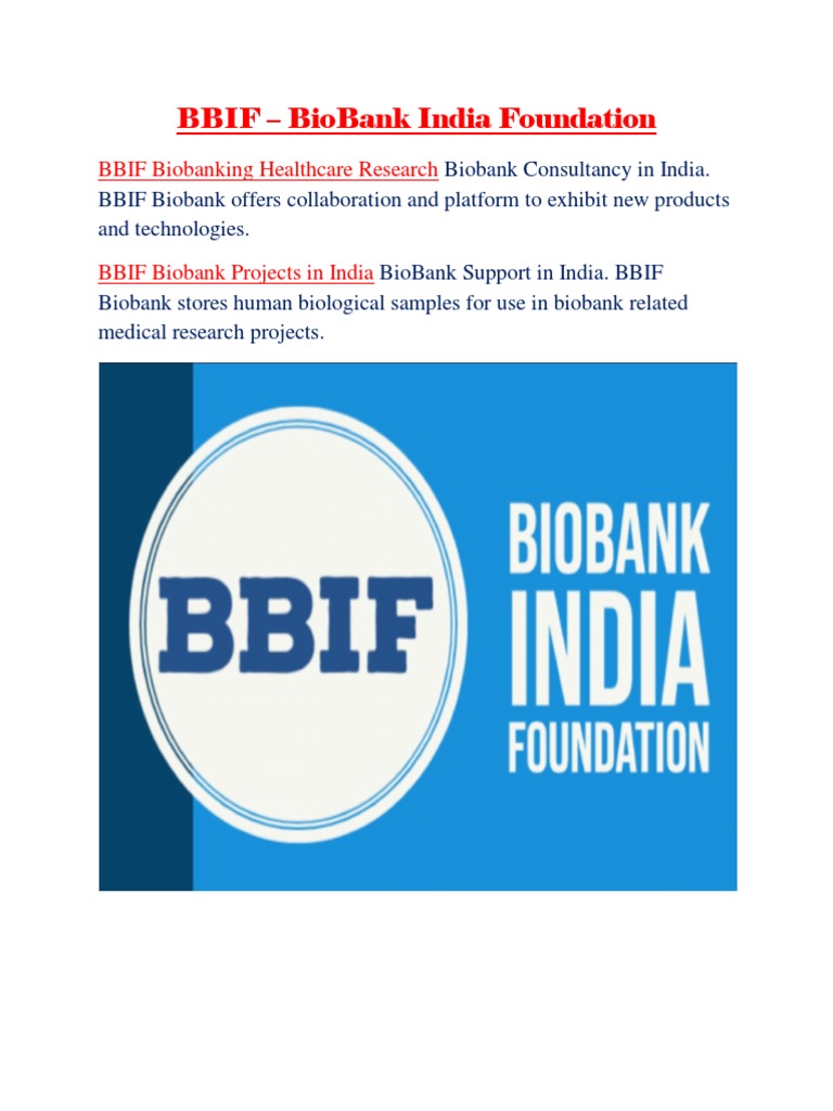 BBIF Biobank Collaboration | PDF