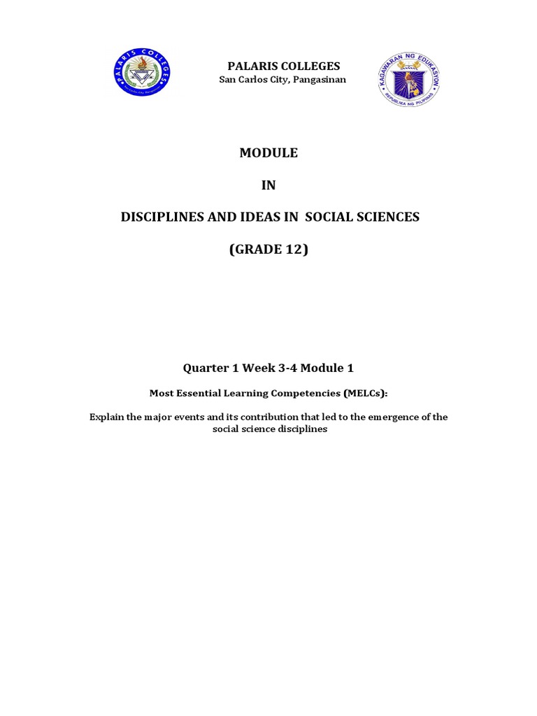 Diss Module Week 3 4 | PDF | Social Sciences | Science