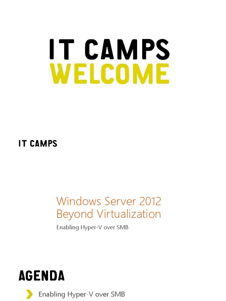 Hyper-V Over SMB | PDF | Hyper V | Computer File