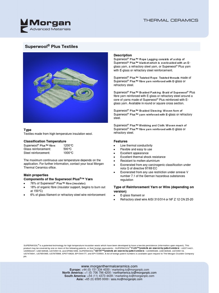 Superwool Paper | PDF | Yarn | Fibers