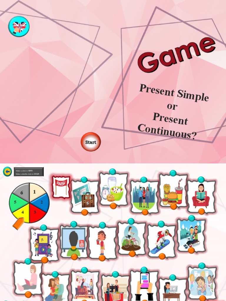 Present Simple or Present Continuous?: Start | PDF