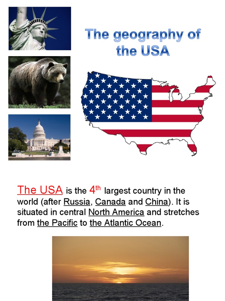 USA Geography: Landmarks and Features | PDF | Travel