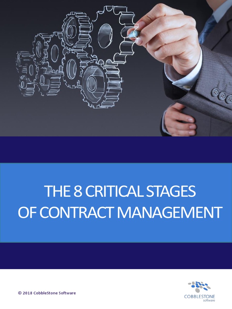 8 Critical Stages Of Contract Management Cobblestone Software 1 Pdf Software Computing