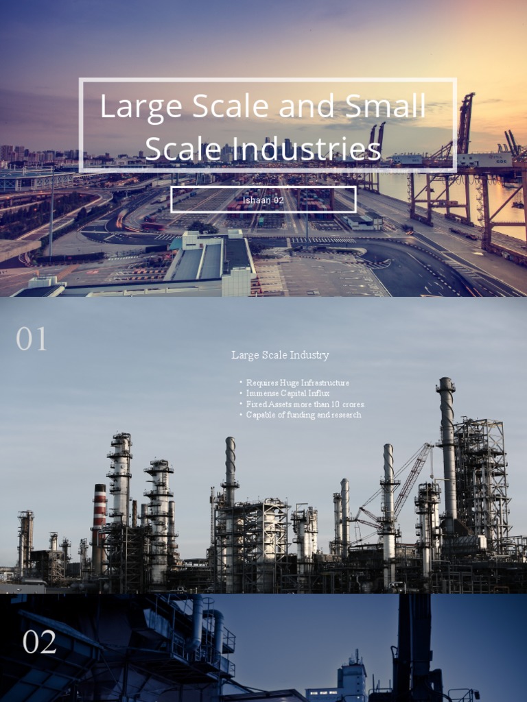 Large Scale and Small Scale Industries. | PDF