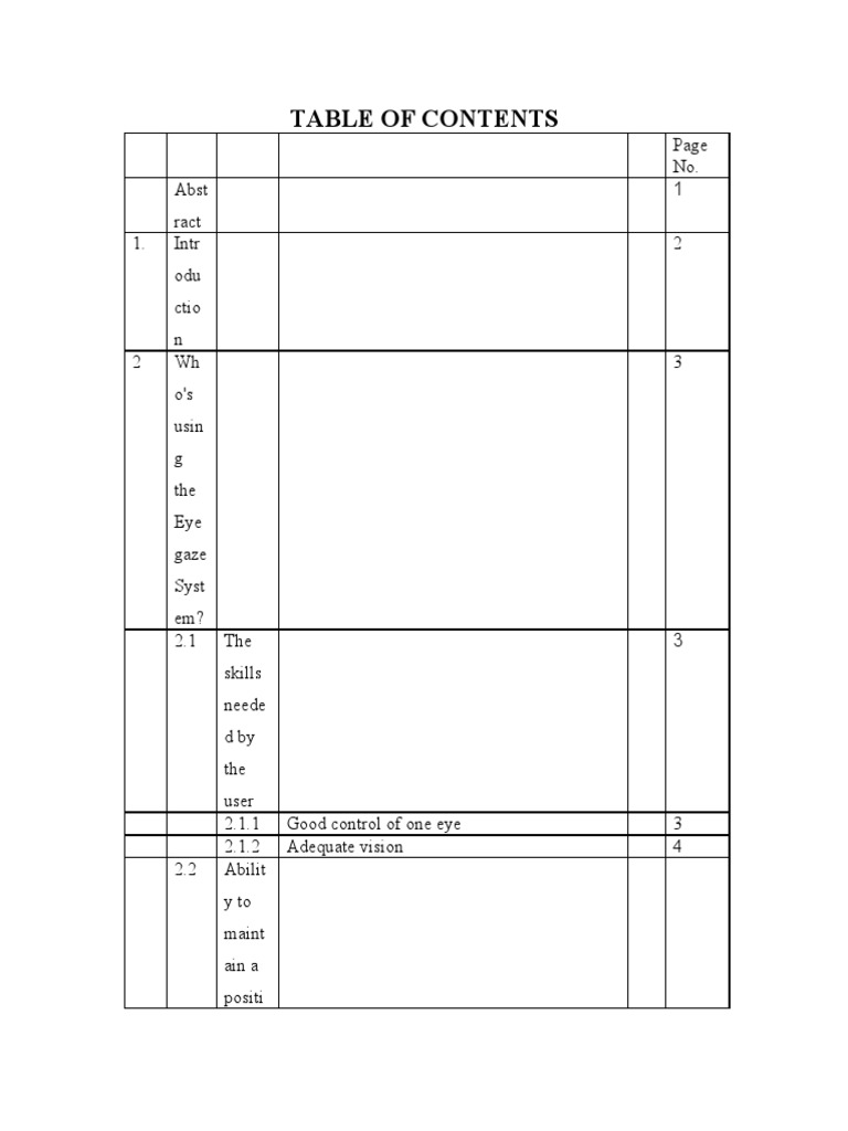 The Eye Gaze Communication System 1 | PDF | Personal Computers ...