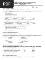 Grade 1 Tests 1-1 | PDF | Language Arts & Discipline